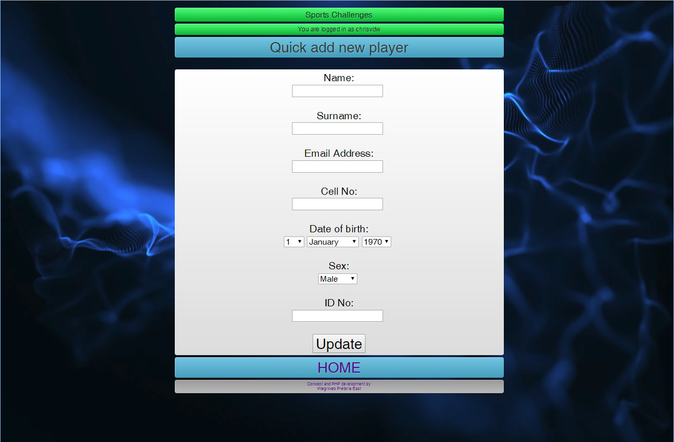 Tournament Manager – Sports Challenges – Sports Administration Software
